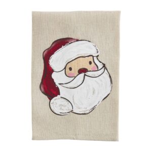 mud pie farm painted towel, santa