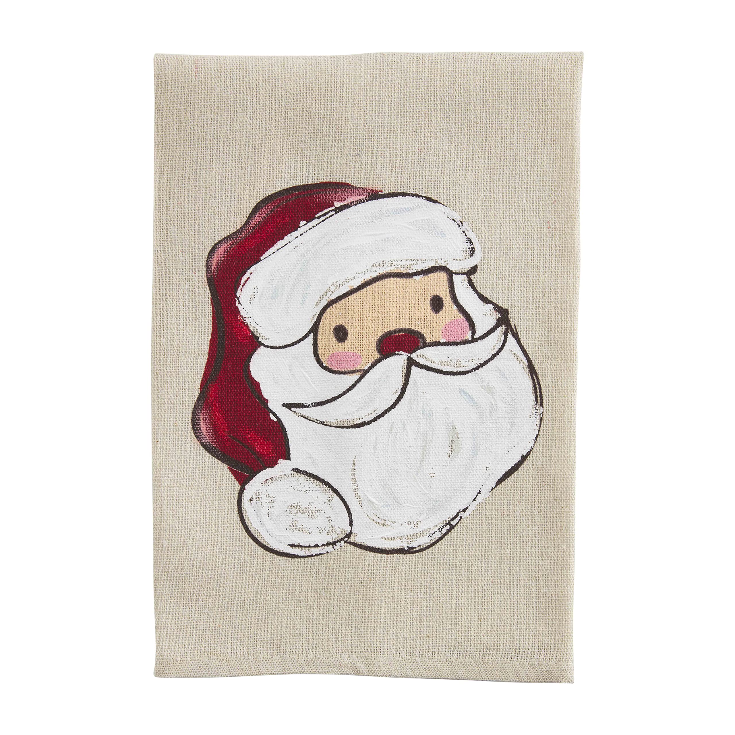 Mud Pie Farm Painted Towel, Santa