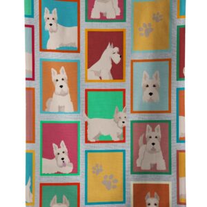 Caroline's Treasures MLM1158KTWL Lots of Wheaten Scottish Terrier Kitchen Towel Dish Cloths Guest Hand Towel Decorative Bathroom Towel for Face,Tea, Dishcloth, Kitchen and Bath