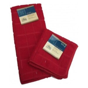 microfiber dish towel & dish rag set window pane style dishcloth pack of 3 dish towel & dish rags set red simple dish washing kitchen cleaning supplies kitchen accessories microfiber cleaning cloth