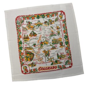 colorado state souvenir dish towel