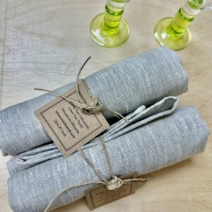 Trendy Tripper 100% Pure Lithuanian Linen Tea Towel Natural White Melange 20” x 27” (Natural White Melange, 1)