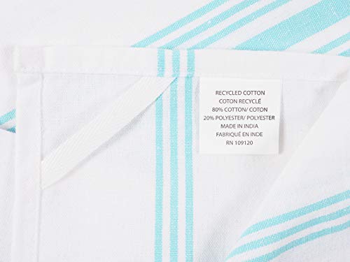 KAF Home Pantry Kitchen Dish Towel Set of 4, Cotton Rich, 18 x 28-inch (Gingham Bouquet Watering Can Flower Pot)