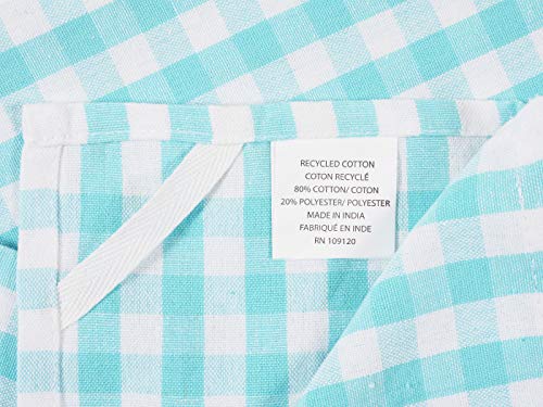 KAF Home Pantry Kitchen Dish Towel Set of 4, Cotton Rich, 18 x 28-inch (Gingham Bouquet Watering Can Flower Pot)