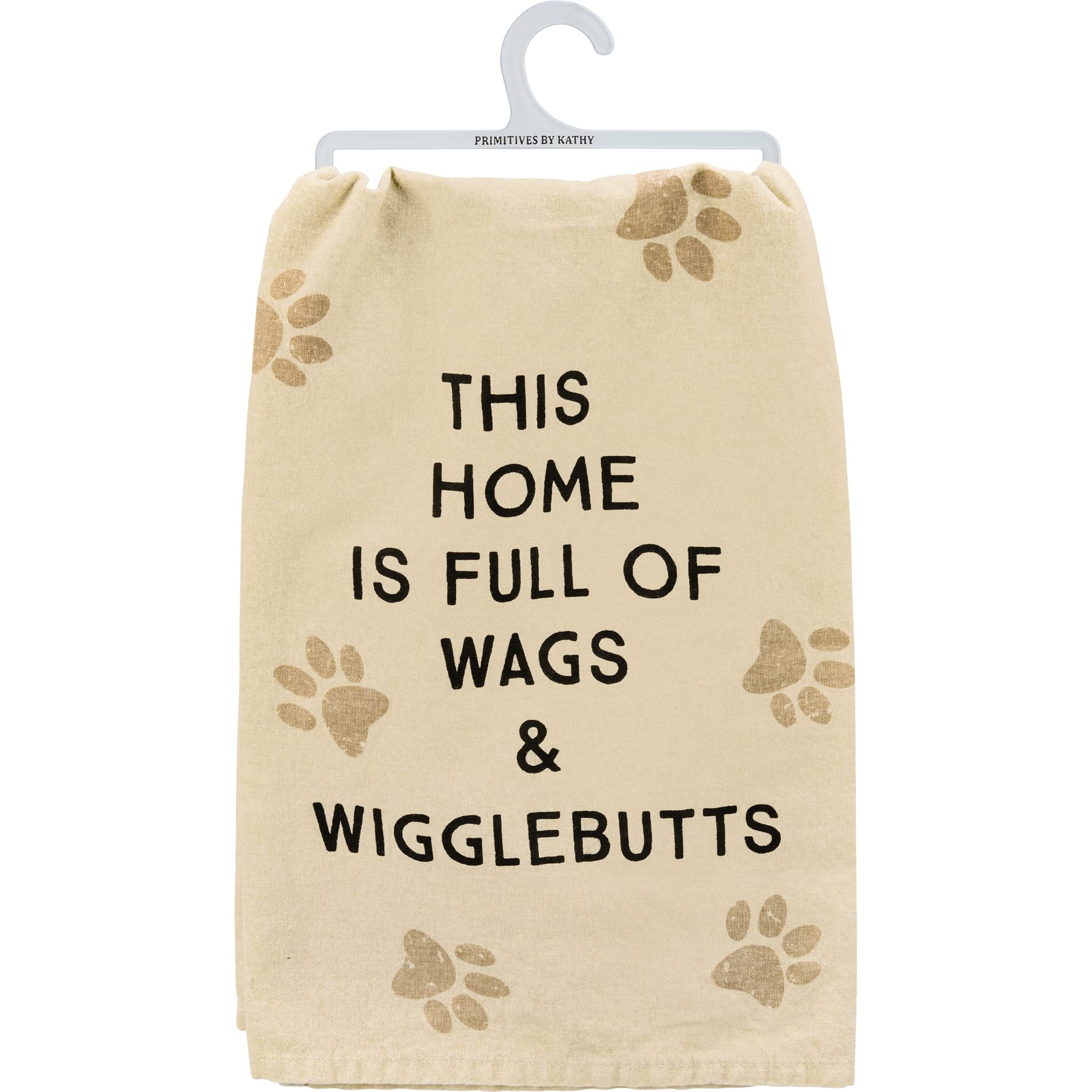 Primitives by Kathy This Home is Full of Wags & Wigglebutts Kitchen Towel