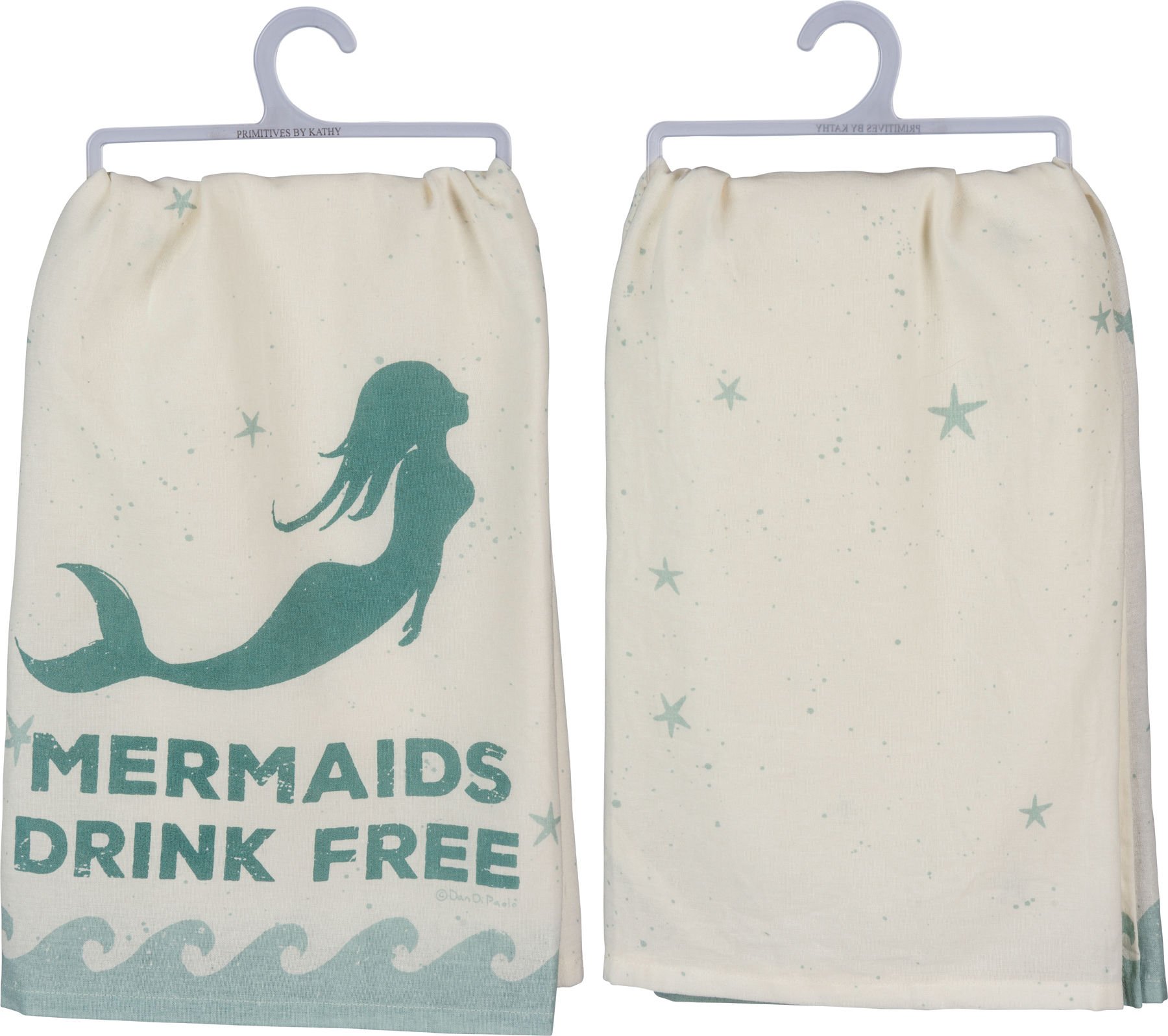 Primitives by Kathy Kitchen Towel - Mermaids Drink Free