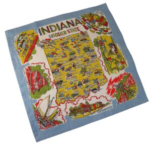 indiana state souvenir dish towel