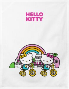 bioworld hello kitty bicycle kichen dish towel