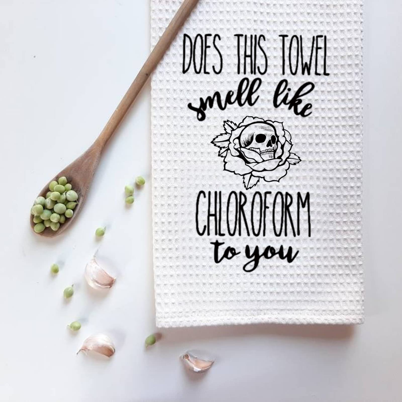 ZJXHPO Smell Like Chloroform to You Dish Towel Kitchen Towel Tea Towel Kitchen Decor Housewarming Gift (Chloroform Towel)