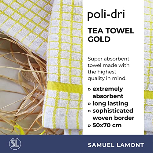 Samuel Lamont & Sons Poli Dri Tea Towel Gold