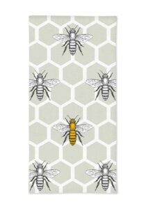 mukitchen cotton oversized kitchen towel, 20 by 30", beehive