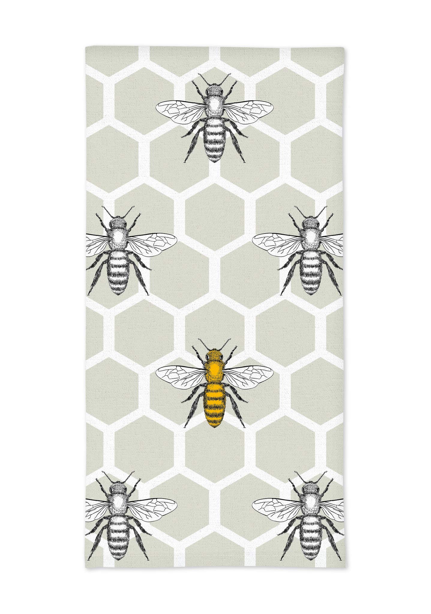 MUkitchen Cotton Oversized Kitchen Towel, 20 by 30", Beehive