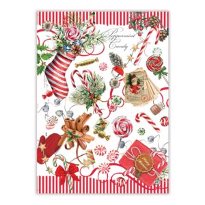 michel design works kitchen towel, peppermint