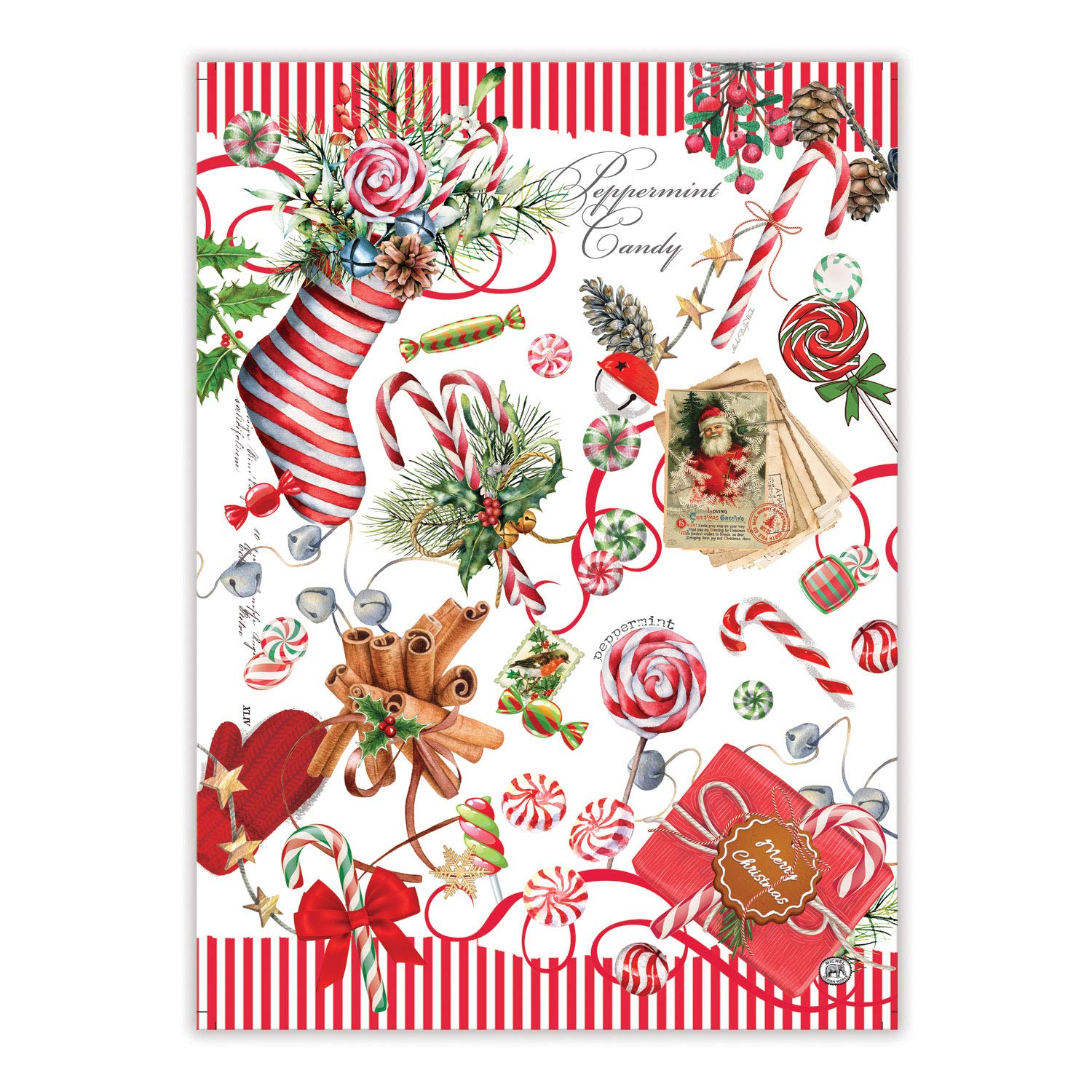 Michel Design Works Kitchen Towel, Peppermint