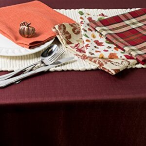 DII Rustic Autumn Leaves Kitchen Collection Thanksgiving & Fall Table Décor, Napkin Set, 20x20, 6 Piece