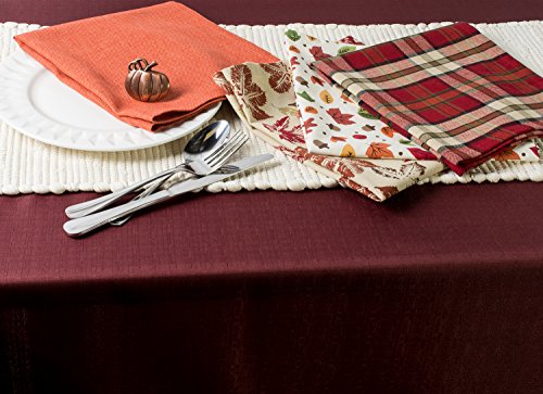 DII Rustic Autumn Leaves Kitchen Collection Thanksgiving & Fall Table Décor, Napkin Set, 20x20, 6 Piece