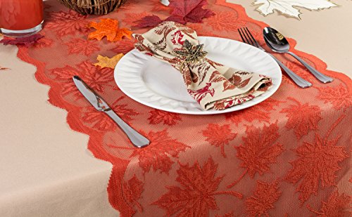 DII Rustic Autumn Leaves Kitchen Collection Thanksgiving & Fall Table Décor, Napkin Set, 20x20, 6 Piece