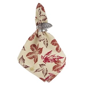 DII Rustic Autumn Leaves Kitchen Collection Thanksgiving & Fall Table Décor, Napkin Set, 20x20, 6 Piece