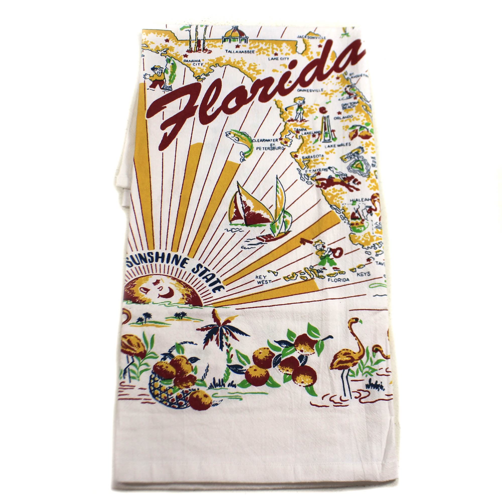 Florida State Souvenir Dish Towel