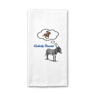 coffee bar towel, dish towel, kitchen towel, housewarming gift, derby gift, gift for mom, hand towel, coffee decor gift, friend gift, kentucky dreamer