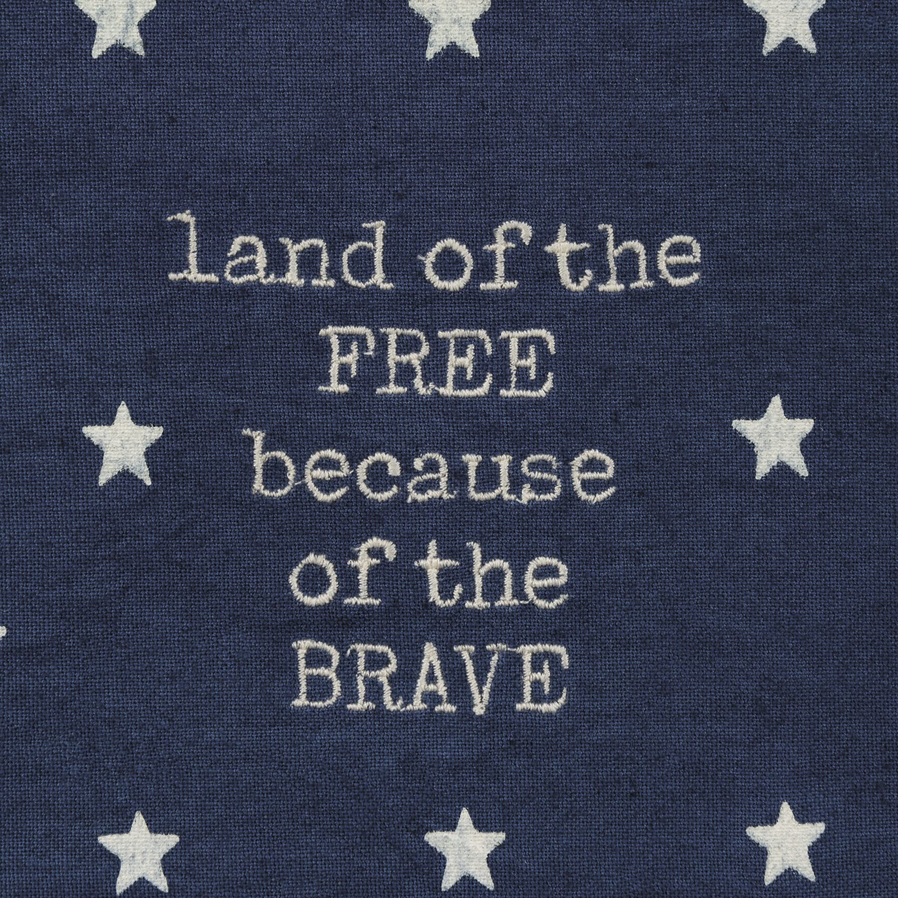 Primitives by Kathy Land of The Free Because of The Brave Home Décor Dish Towel