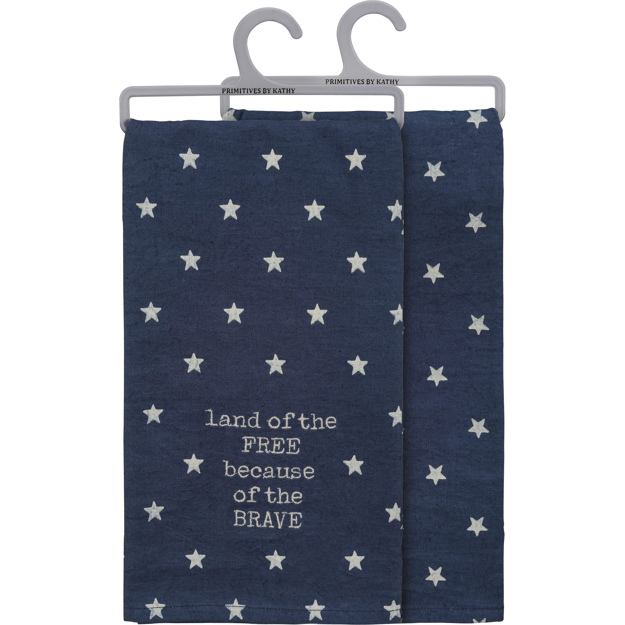 Primitives by Kathy Land of The Free Because of The Brave Home Décor Dish Towel