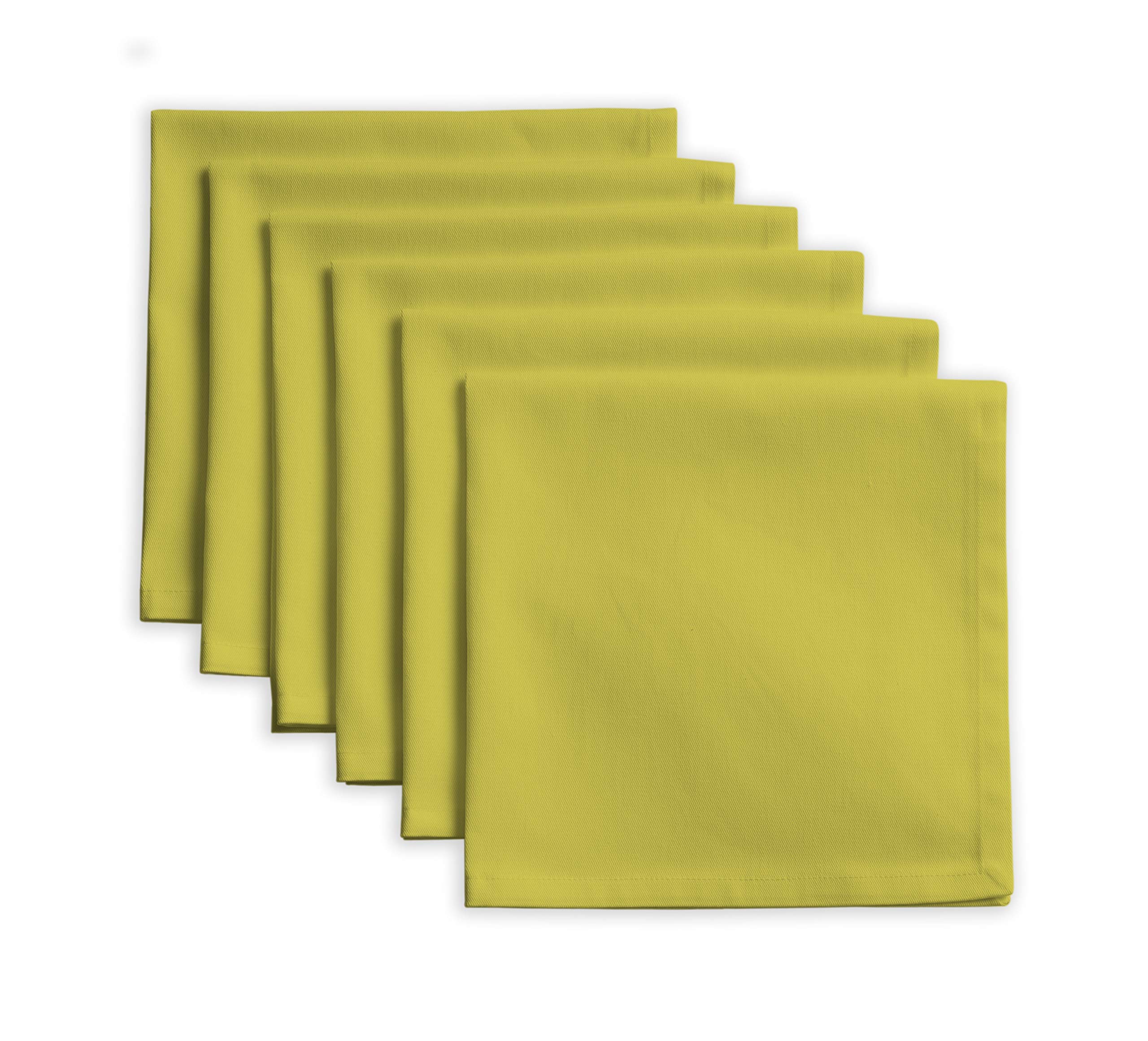 Cloth Napkins Pack of 6 |100% Cotton Calicot Dinner Napkins 16x16 Inches|Table Dinner Napkins for Hotel, Lunch, Restaurant, Weddings, Event and Parties|Spring, Easter Decor Dinner Napkins(Green)