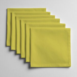 Cloth Napkins Pack of 6 |100% Cotton Calicot Dinner Napkins 16x16 Inches|Table Dinner Napkins for Hotel, Lunch, Restaurant, Weddings, Event and Parties|Spring, Easter Decor Dinner Napkins(Green)