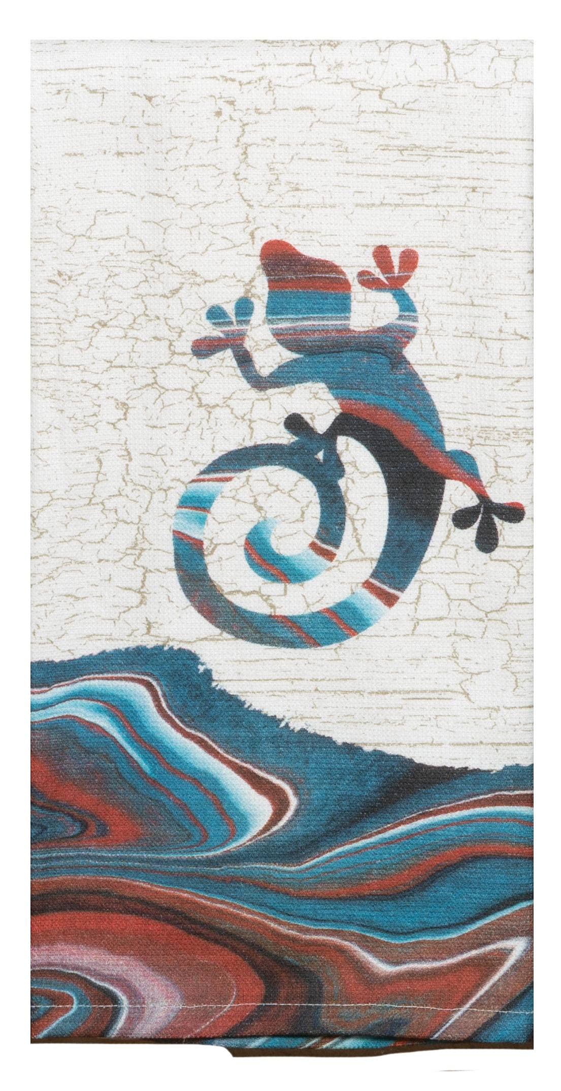 Kay Dee Designs 2 Piece Southwest Vistas Kokopelli And Gecko Kitchen Bundle, 2 Dual Purpose Towels