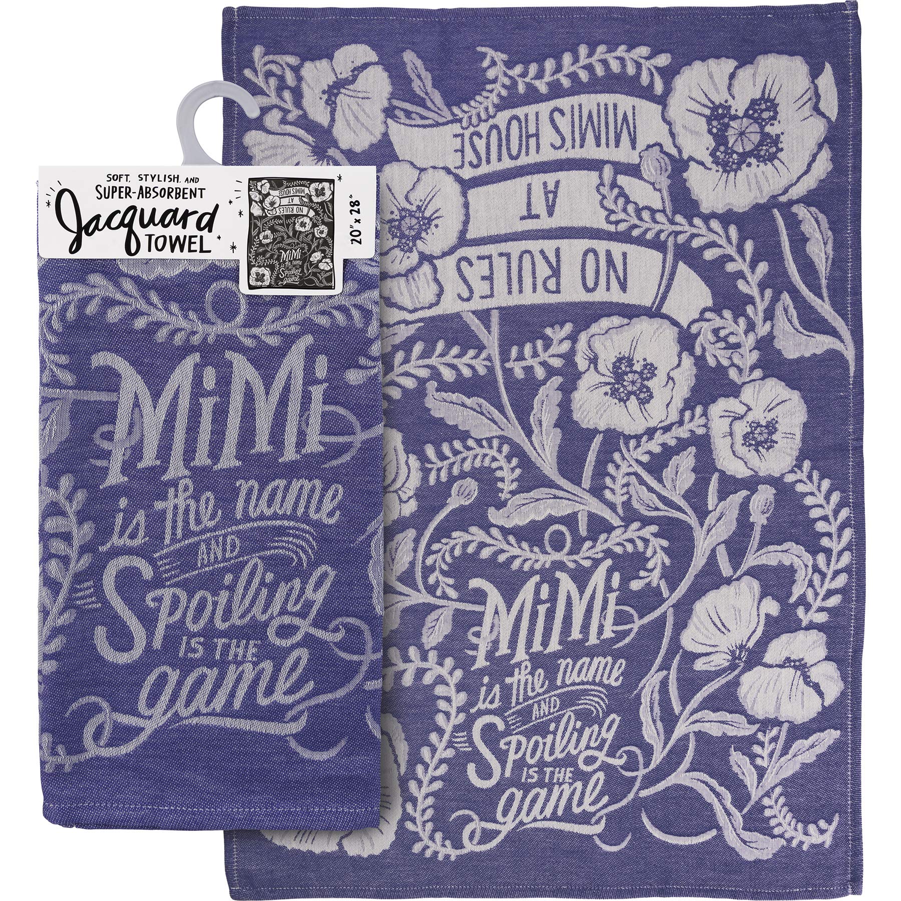 Primitives by Kathy 109592 Mimi is The Name Dish Towel, 28-Inch Height, Cotton