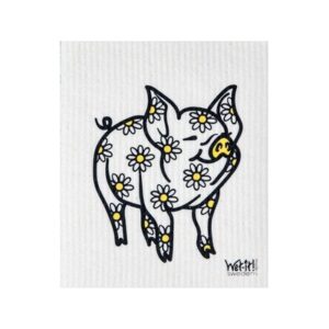 wet-it! swedish treasures dishcloth (daisy pig)