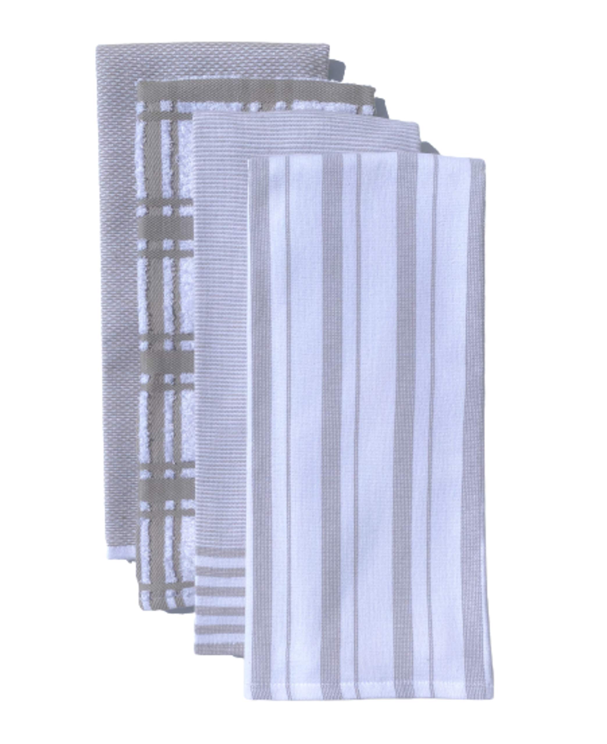 Williams-Sonoma Absorbent Kitchen Terry Towels Multi-Pack, Set of 4 (Drizzle Grey)