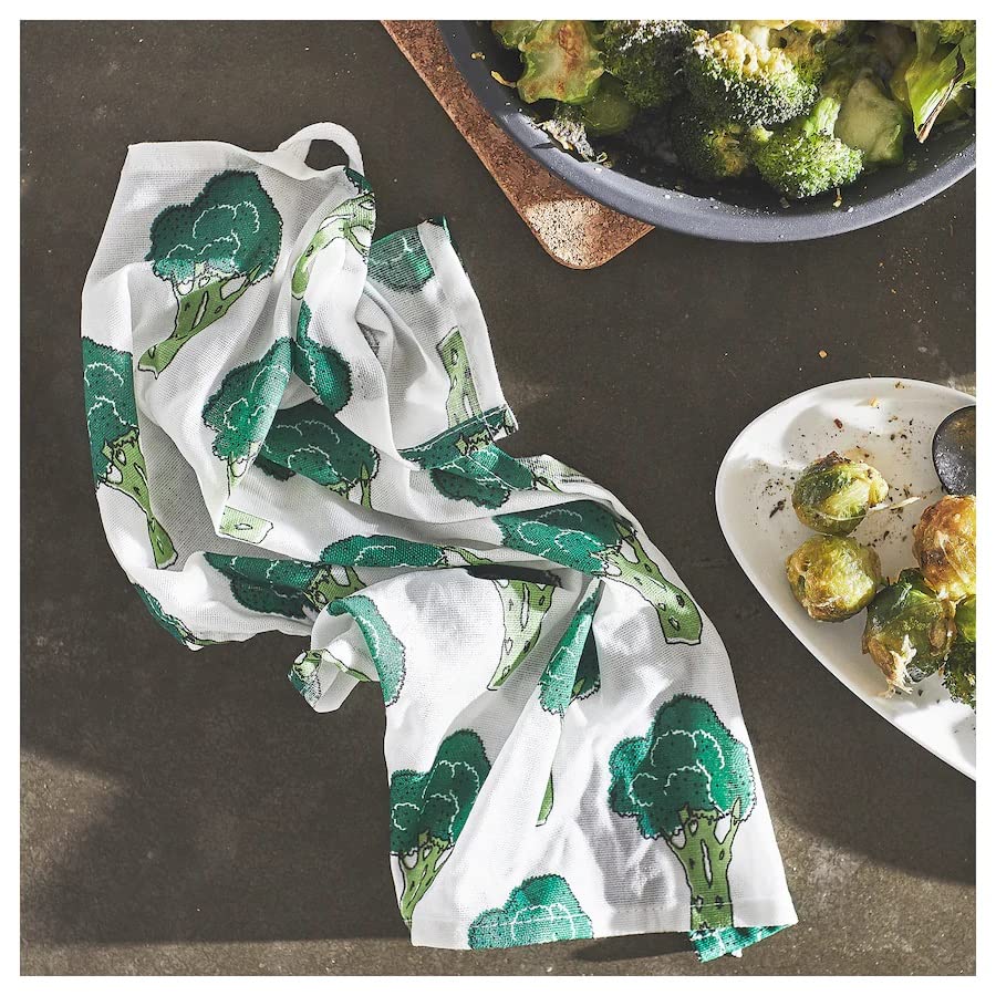 TORVFLY Dish Towel, Patterned/Green, 12x16