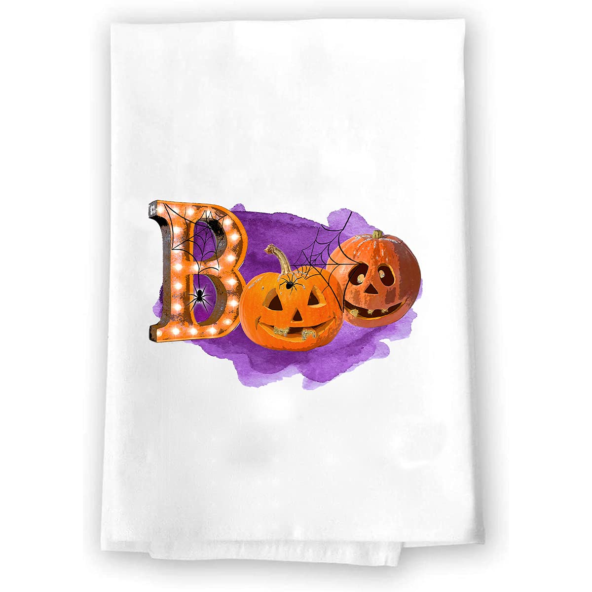 Halloween Decoration | Fall Kitchen Towels | Hand Towels For Bathroom | Pumpkin Decor | Gnome Witch Bat Black Cat Orange | Harvest Thanksgiving Halloween Decorations For Home