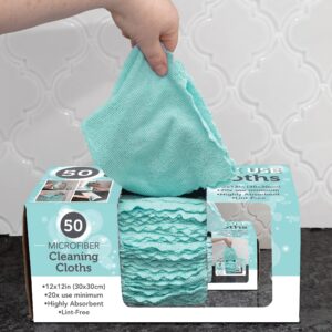 Ritz Microfiber Cloth 50-Pack, Mint