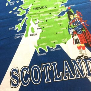 MAP OF SCOTLAND TEA TOWEL