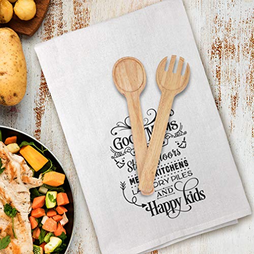 Style In Print Mother's Day Decor Flour Kitchen Towels Good Moms Have Sticky Floors Messy Laundry Cleaning Supplies Dish Design Only