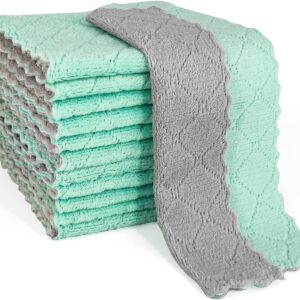 CYH of Dish Towels for Kitchen,Super Absorbent Kitchen Towels,Coral Fleece Cleaning Rags,Machine Washable