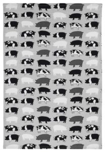 mu kitchen designer print kitchen towel, multiple designs, pigs