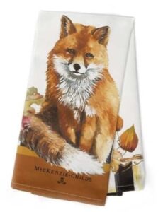 mackenzie-childs fall fox dish towel