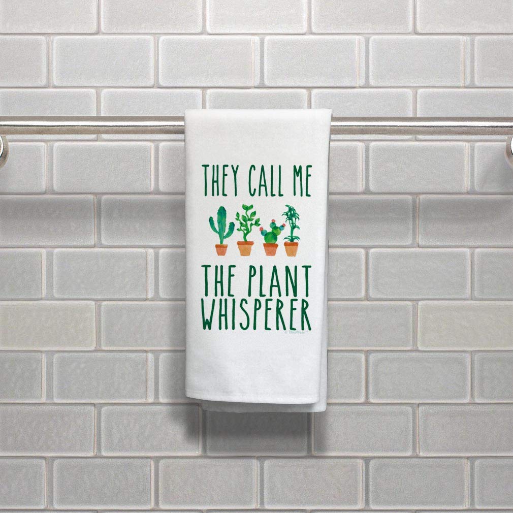 Funny Gardening Gifts They Call Me The Plant Whisperer Plant Gifts Cacti Decor Kitchen Dish Towel