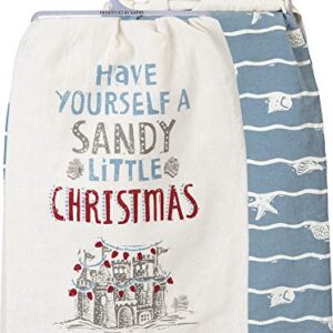 Primitives by Kathy Beach Holiday Dish Towel Set, A Sandy Little Christmas