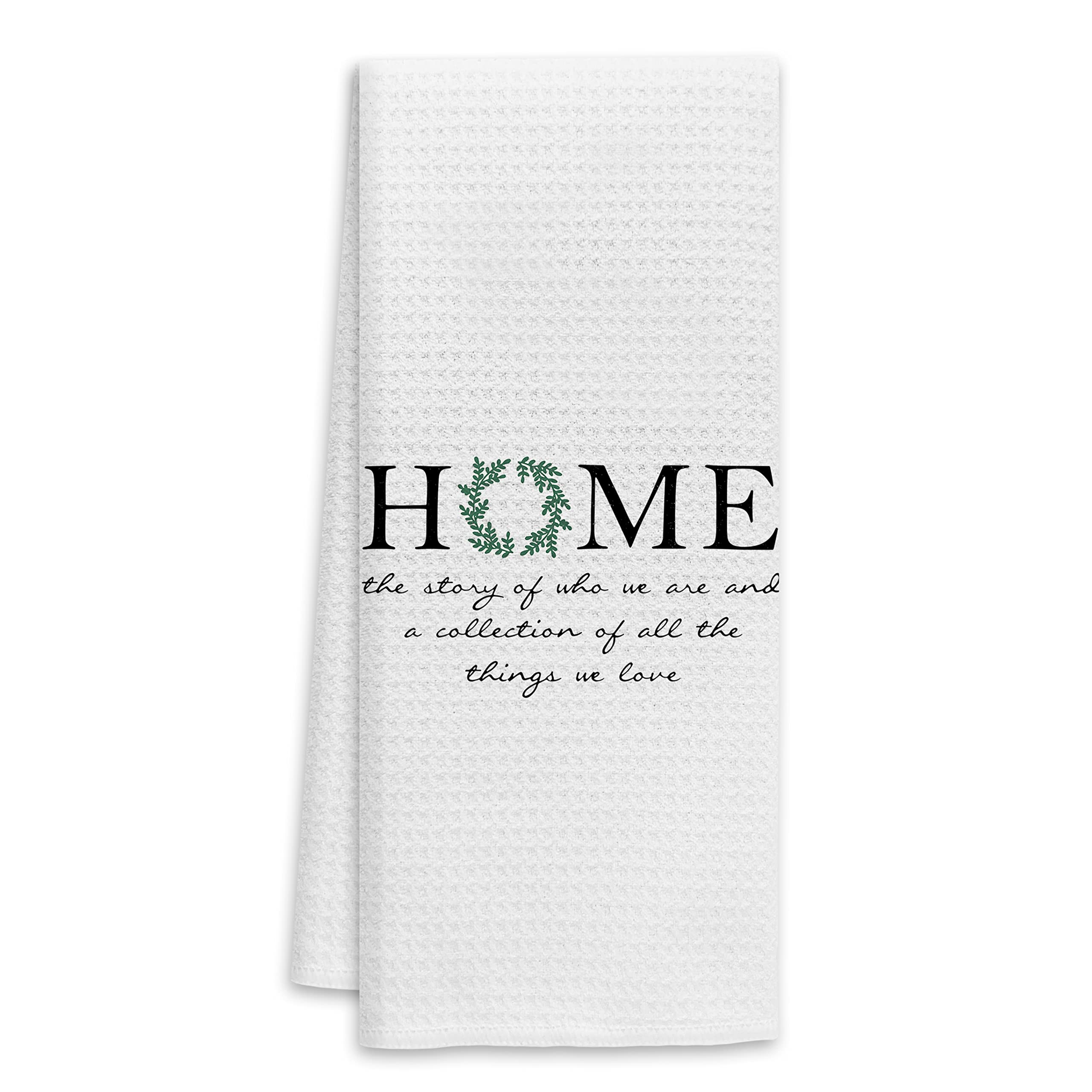 Voatok Minimalist Home Garland Bath Towel,Family Sweet Gifts Decorative Towel,New Home Housewarming Decor,Mom Gifts