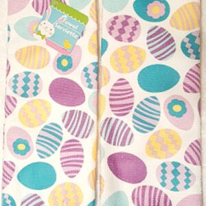 Happy Easter Bunnies 2 pack Kitchen Towels by Greenbrier