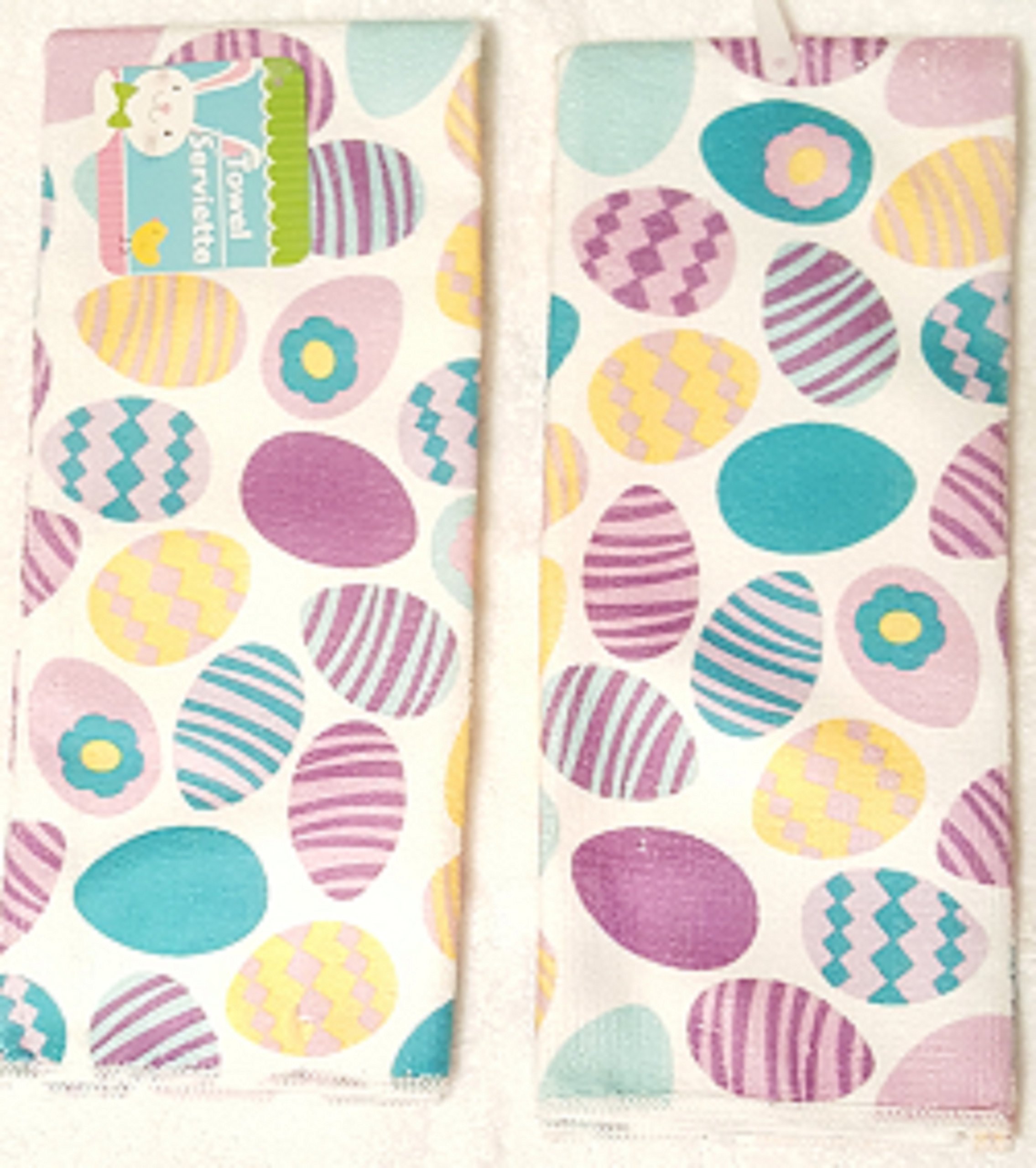 Happy Easter Bunnies 2 pack Kitchen Towels by Greenbrier