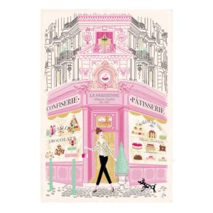 torchons & bouchons pastry shop tea towel