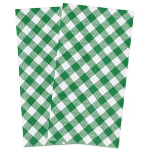 kitchen towels dark green buffalo check plaid dish towel farmhouse style dishcloths 18x28 inches absorbent soft cotton dish cloths bar towels & tea towels