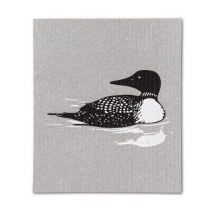 Abbott Collection Home Loons Dishcloths. Set of 2.