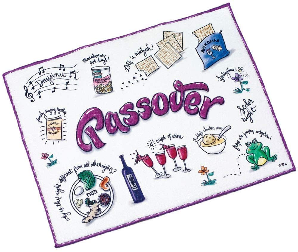 Rite Lite Potpourri Drying Mat Passover Gift - Stylish & Elegant Jewish Holiday Party Decor Pesach Haggadah Matzah Hostess Kitchen Table Decorations Cooking Kitchen Accessories