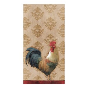 kitchen dish towels 1 pack-super absorbent soft microfiber,farm rooster vintage pattern cleaning dishcloth hand towels tea towels for kitchen bathroom bar